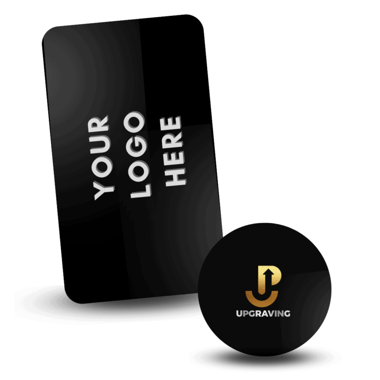 Personalized Metal Digital Business Card and Tag Combo