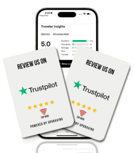 Three Trustpilot Review Cards