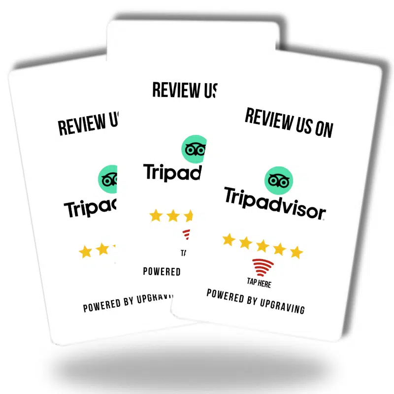 Three TripAdvisor Review Card