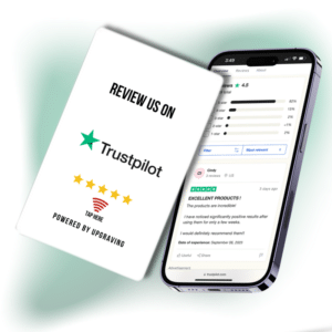 Three Trustpilot Review Cards